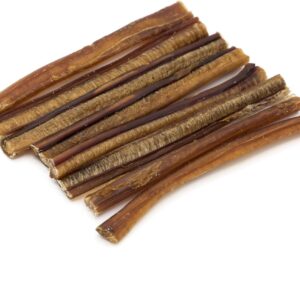 Wild Wolf 6-inch Angus Bully Sticks (8 Ounces) Healthy, All-Natural, Long-Lasting Dog Chew Bones - Natural Scent Dogs Love - Mixed Thickness