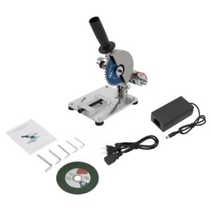 Mini Miter Saw, 4 inch Electric Chop Saw Mini Table Saw, Portable Tabletop Saw 0-45° Adjustable Metal Wood Cutting Machine Manual Chop Saw for DIY Model Compound Cutting Tool