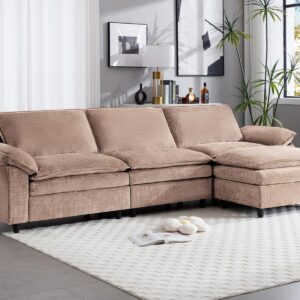 Suheww Sectional Couches for Living Room, L Shaped Sofas Modern Deep Seat Cloud Sofa Sectional, Oversized Cloud Couch Modular Sectional Sofa Couches for Living Room