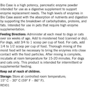 Bio Case - Pancreatic Enzymes for Dog & Cat - 12 Oz Powder (Formerly Thomas Labs BioCase)