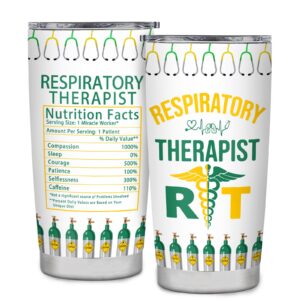 respiratory therapist gifts tumbler,rt week gifts,therapist gifts,gifts for rt on respiratory care week,birthday christmas appreciation thank you gifts for respiratory therapist coffee tumbler 20oz