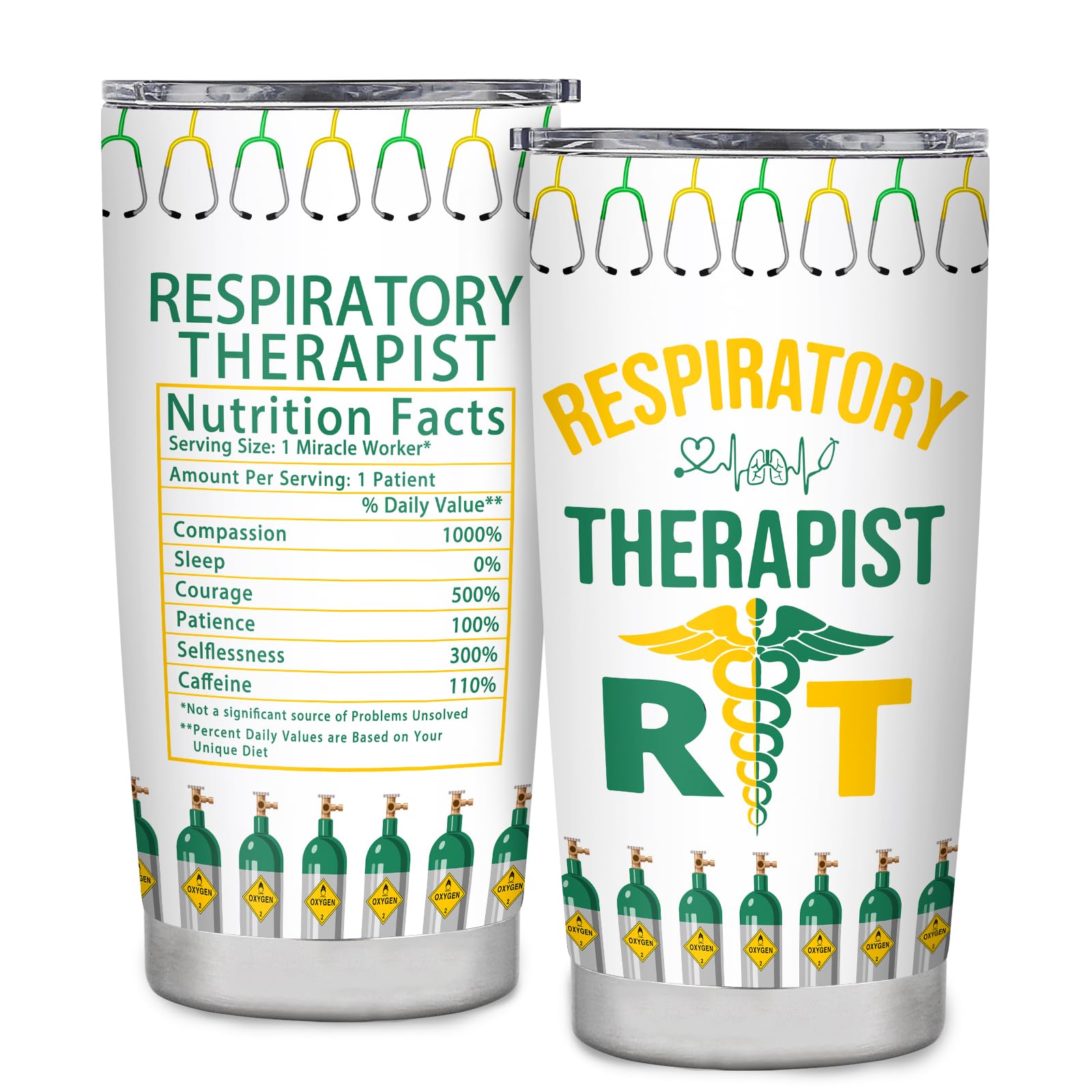 Respiratory Therapist Gifts Tumbler,RT Week Gifts,Therapist Gifts,Gifts for Rt On Respiratory Care Week,Birthday Christmas Appreciation Thank You Gifts for Respiratory Therapist Coffee Tumbler 20oz