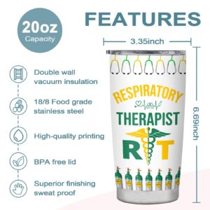 Respiratory Therapist Gifts Tumbler,RT Week Gifts,Therapist Gifts,Gifts for Rt On Respiratory Care Week,Birthday Christmas Appreciation Thank You Gifts for Respiratory Therapist Coffee Tumbler 20oz