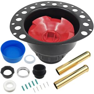 abs freestanding tub drain rough-in kit upgrade bathtub drain kit with brass tail pipes and abs plastic adapter, fit for all freestanding bathtub floor mounted bathtub and copper bathtub