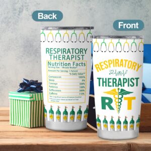 Respiratory Therapist Gifts Tumbler,RT Week Gifts,Therapist Gifts,Gifts for Rt On Respiratory Care Week,Birthday Christmas Appreciation Thank You Gifts for Respiratory Therapist Coffee Tumbler 20oz