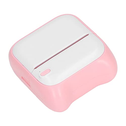 Kelepu Mini Picture Printer Bluetooth Thermal Printer USB Charging Portable Mini Picture Printer Pink 203DPI 1000mAh