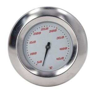 grill thermometer, stainless steel temp gauge 3 inch food grill thermometer industrial bbq grill smoker thermometer gauge, 50‑450℃