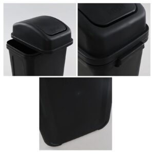 Bathroom Trash Can with Lid ,5.5 Gallons, Plastic Garbage Can with Lid, Waste Basket,trash Bin,garbage Bin ,dog Proof Trash Can for Dorm, Office, Outdoor, Living Room, Bedroom, Bathroom, Kitchen