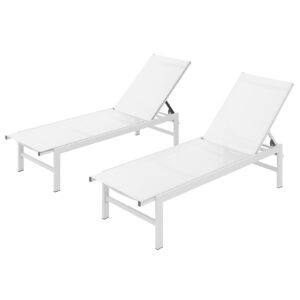 vexwalx chaise lounge chair for sunbathing pool lounge chairs with 5-position, patio chair outdoor lounge chairs for backyard, poolside, deck, lawn