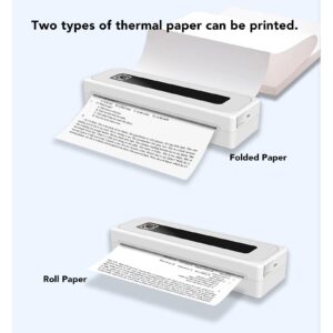 ZAICOLER Portable Printer, Thermal Printer Thermal Printer Multifunctional Portable Thermal Mobile Printer for Home