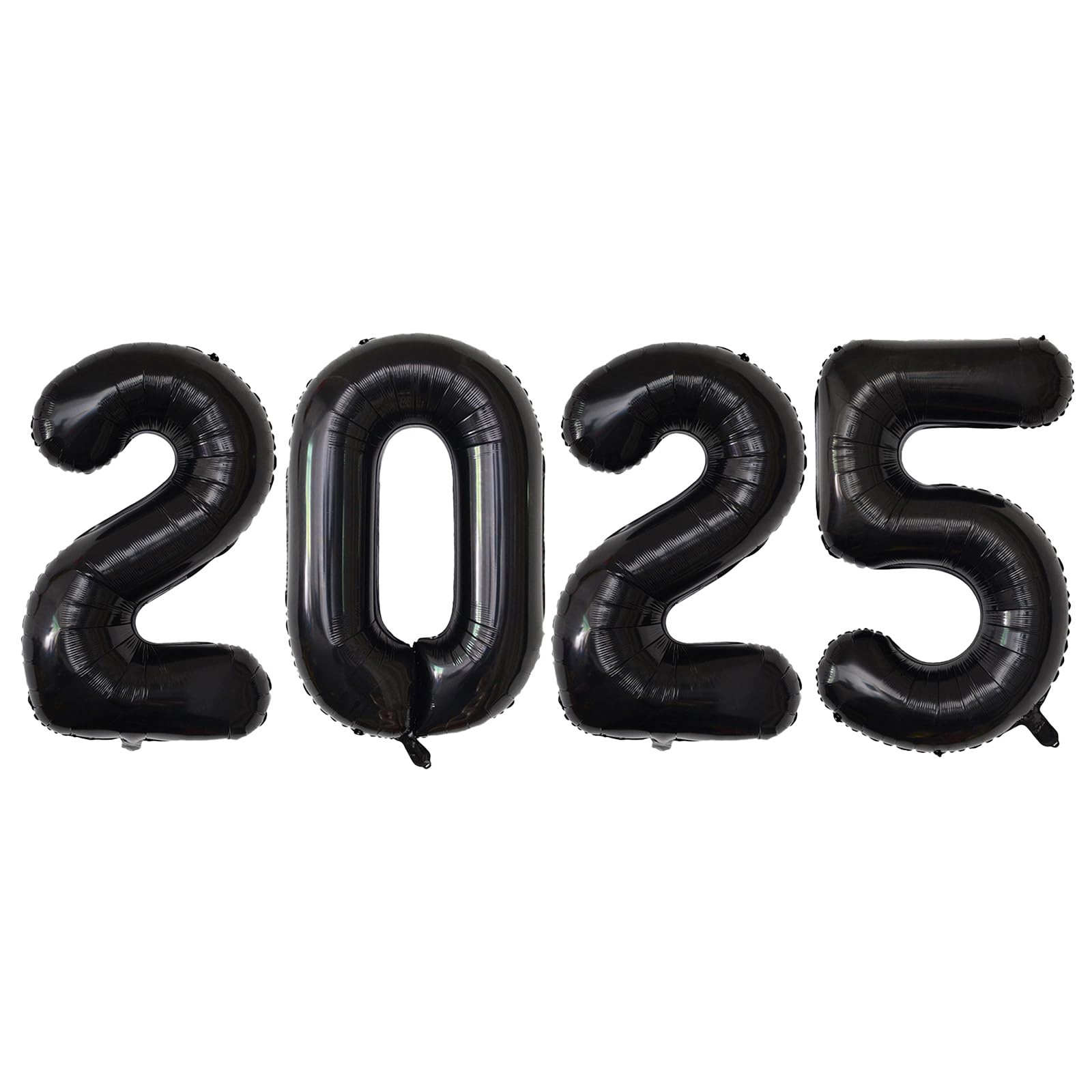 40 Inch Giant Black Number 2025 Balloon, 2025 New Years Decorations for 2025 Happy New Year Eve Christmas and Graduations Party Supplies