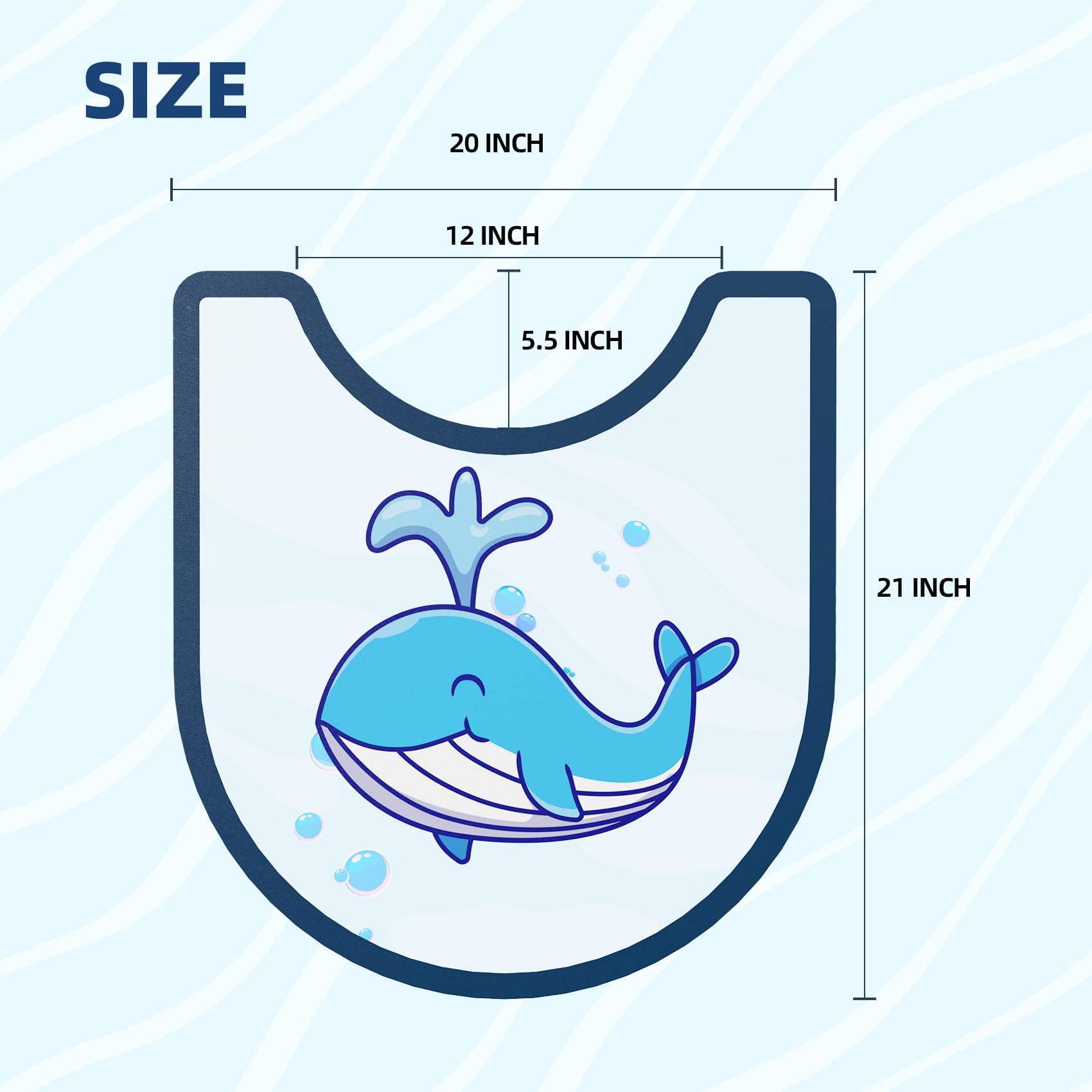 SmartWhale Electric Heated Bidet Toilet Seat Elongated with SmartWhale Bathroom Toilet Rug Mat