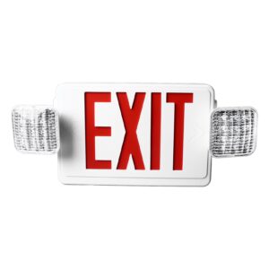 led exit signs with emergency lights, emergency exit sign with 2 emergency light ac85 to 265v red emergency signage for schools, churches, hospitals