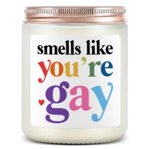 gay gifts candle, price gifts, gifts for gay man, gay stuff, gay price gifts for men lgbtq lesbian bisexual transgender queer, rainbow gag gifts funny adult christmas scented candles