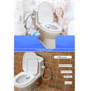 QIXIAMO Bathroom for Smart-Toilet for Seat-Bidet Sprayer-Kit Mechanical Ass Flusher-DIY Intelligent Toilet Flushing-Sanitary