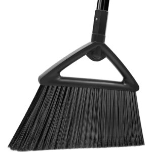 putnatrue heavy duty broom outdoor and indoor,upgraded commercial broom angle brooms for sweeping indoor/outdoor,perfect house kitchen broom garage broom and black broom of courtyard restaurant