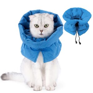 cat cone collar soft, cat recovery collar to stop licking scratching, waterproof elizabethan collar for small cats