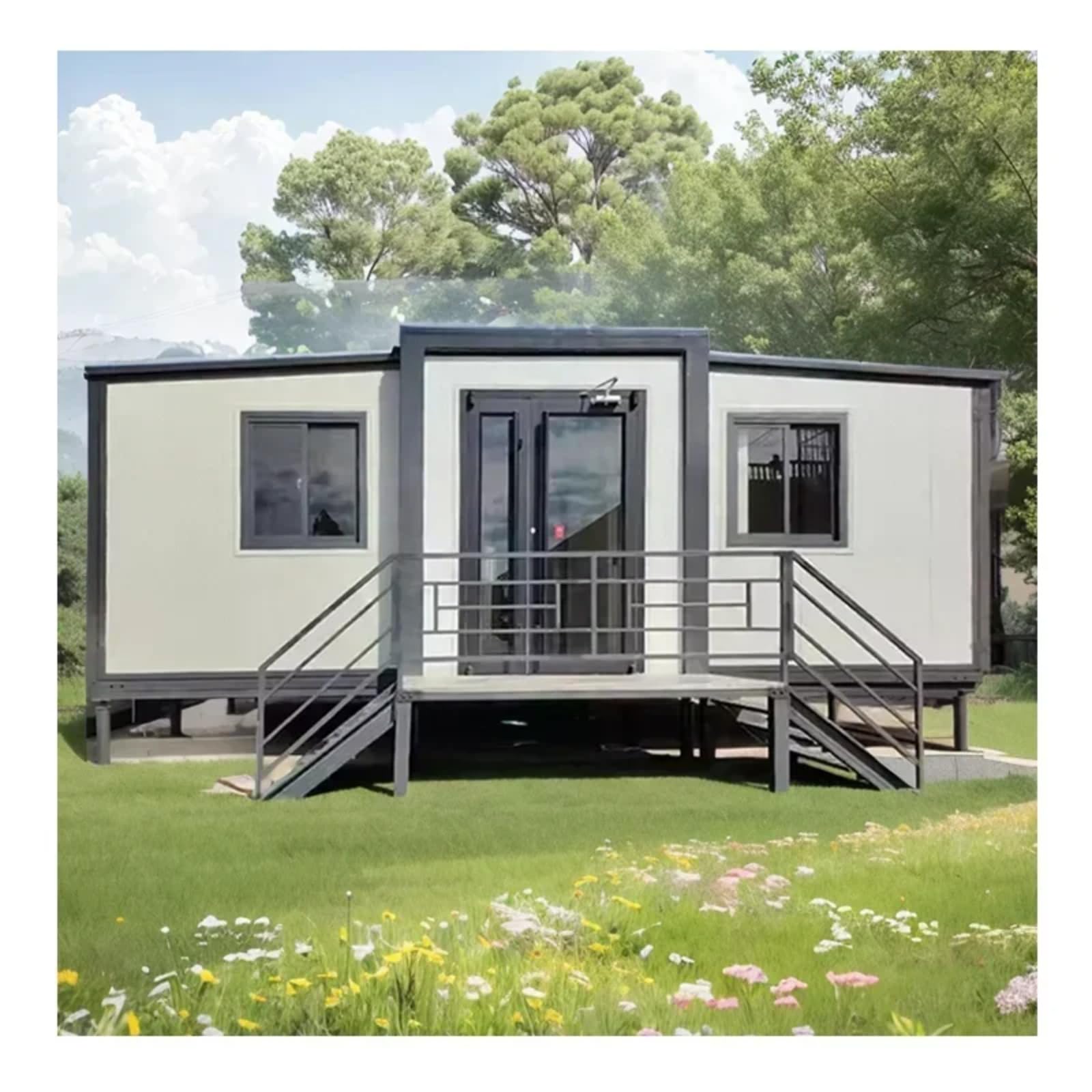 Prefab New Innovations 20 Ft 40FT Tiny House 2 Bedroom with Bathroom and Kitchen Quick Homes Container Houses