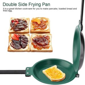 Spida Mount Flipmaster Pancake Pan, Double-Sided Non-stick Flip Pan Pancake Maker, for making toasts and omelettes (Gold)