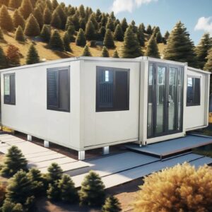 20ft 40ft double-wind folding steel container house mobile home and room mini tiny home with removable features prefab houses