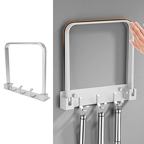 Apexare Wall Folding Towel Racks, Multifunctional Collapsible Bathroom Towel Rack Holder with Hooks, Black Aluminum Wall Mounted Storage Shelf, for Home, Bathroom, Kitchen