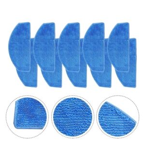 LCHONGMING 10pcs Microfibers Mop Pads Replacement, Compatible for Tikom,G8000 Pro Vacuum Cleaner Washable Mop Cloth Pads. mop Pads