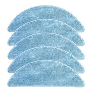 lchongming 5pcs mopping pad,compatible for ecovacs,compatible for deebot,compatible for ozmo,u2/u2 pro. robot vacuum cleaner washable cleaning cloth sweeper replacement parts.mopping pad