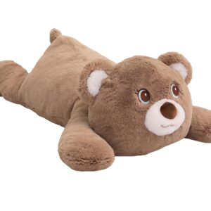 XMV 26 inch 5 lbs Bear Weighted Stuffed Animals, Large Weighted Plush Animal, Cute Plush Toy Pillow, Soft Bear Plushie Gifts for Adults, Kids, Boys and Girls(Brown)