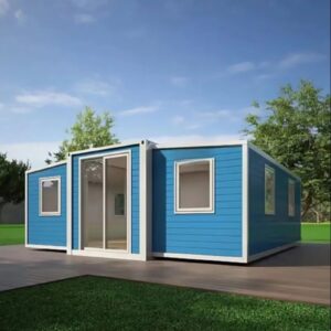 Double Wings Folding Container House with Kitchen and Bath for Office Building