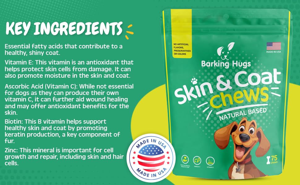 Barking Hugs Digestive Chews and Skin & Coat Chews