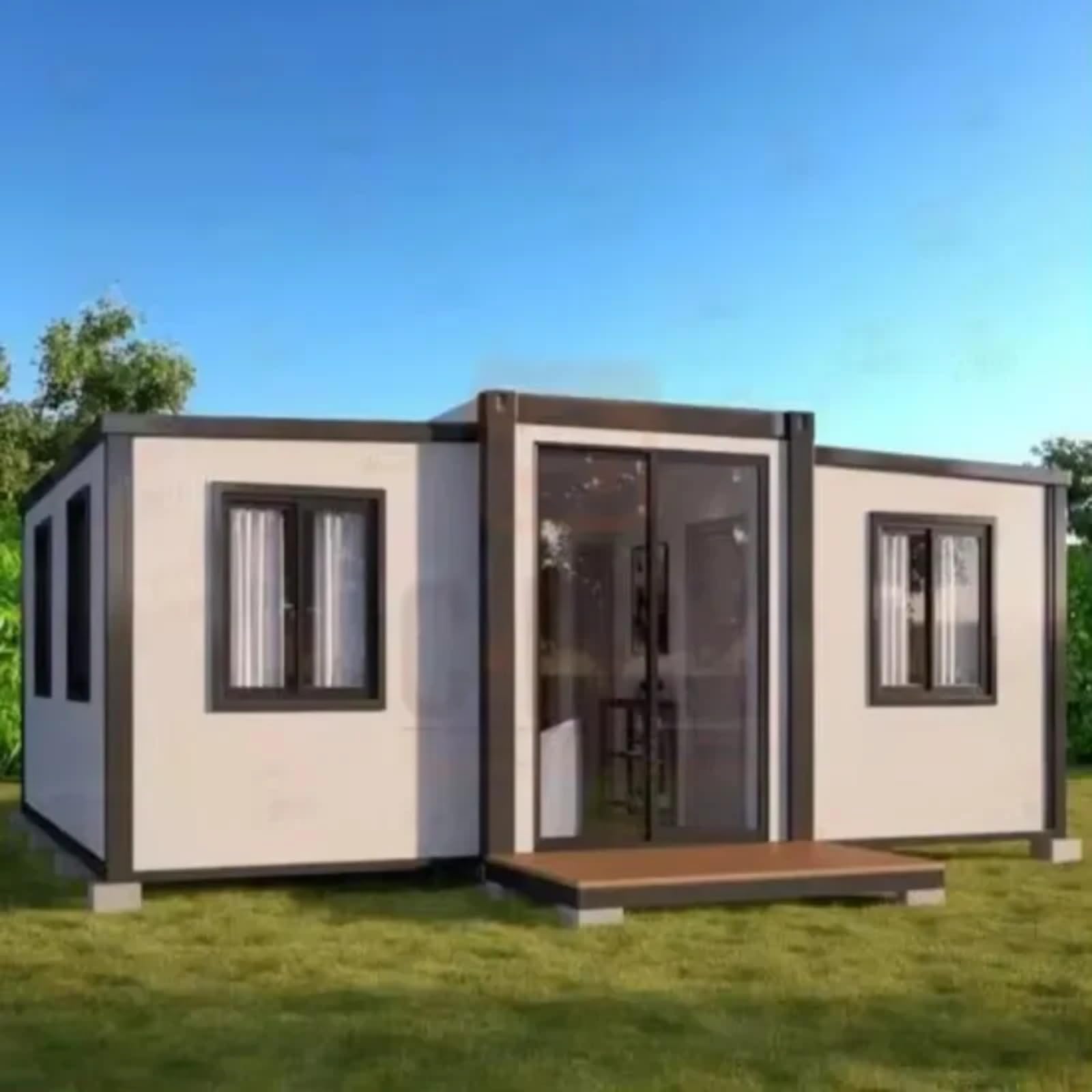 20 40ft Prefab Hotel Folding Container Homes Expandable Container House