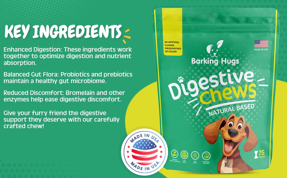 Barking Hugs Digestive Chews and Skin & Coat Chews