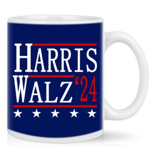 wenssy harris walz 2024 mug, harris 2024 election mug, harris for president of the united states mug, kamala harris tim walz waltz for president mug, 11 ounce blue