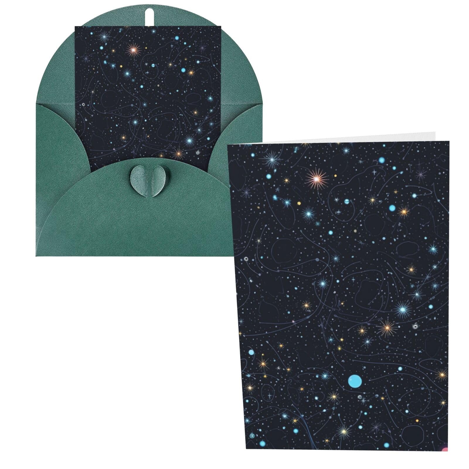 Greeting Cards with Envelopes Half-Fold Blank Cards Constellation Star Clusters Galaxies Greeting Cards Thank You Cards Happy Birthday Cards Note Cards for Graduation Holiday Wedding Invitations 4 x 6 inch