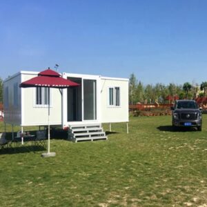 Prefabricated Expandable Trailer Party 20Ft 40ft Container House 2 3 Bedroom Foldable Expandable Tiny Home with Shower