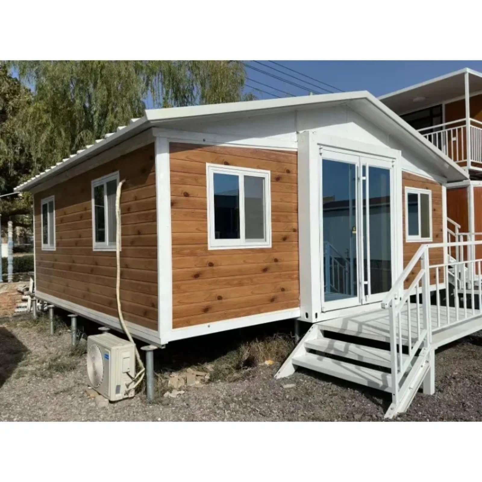 Double Wing Folding Room Series Folding Container House with Toilet Container House