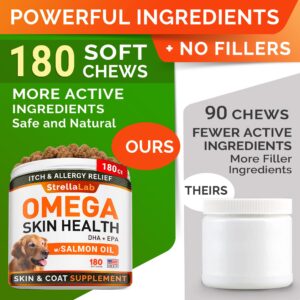 Omega 3 + Probiotics Dogs Bundle - Allergy & Itch + Improve Digestion & Immunity - Omega 3 & Pumpkin + Digestive Enzymes - Prebiotics - Itchy Skin + Itching & Licking Treats - 420 Chews - Made in USA