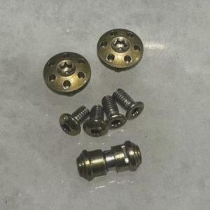 Gold Bronze Stainless Steel Torx Screws & Thumb Stud For Kizer Drop Bear Knife