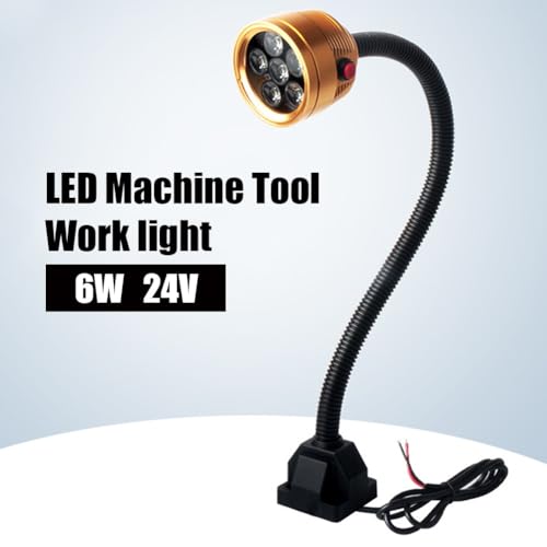 LED Work Light 6W Industrial Machine Lights 24V/220V With Plus Long Gooseneck Lamp Waterproof IP54 Long Service Life Used For All Types Of Machine Tool Lighting All Types Of CNC Lighting(24v)