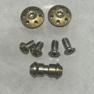 Gold Bronze Stainless Steel Torx Screws & Thumb Stud For Kizer Drop Bear Knife