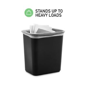 Gooddyiyukey Trash Cans,2.5 Gallons Black Plastic Trash Can Bathroom,Narrow Spaces Trash Bin Garbage Bin Waste Basket,Fits Under Desk Office,Bathroom,Kitchen,Living Room,Bedroom,Outdoor,Dorm