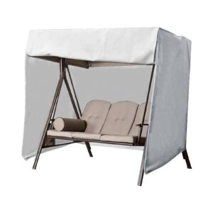 outdoor swing cover 2 triple seater garden swing cover waterproof patio swing canopy cover uv resistant all weather protection garden furniture swing chair protector cover