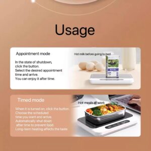 hot Plate，Electric Warming Tray， Warming mat for Food，Mini Microwave，Mug Warmer， Desk with Automatic Constant Temperature,Coffee Warmer for Desk， forBeverage, Milk, Tea and Hot Chocolate (White)