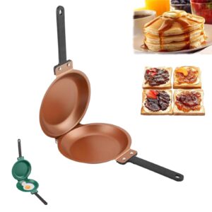 flip master pancake pan, flipmaster pancake pan, flipmaster pan, double side frying pan, reversible pan pancake maker steel flip fry pan non-stick easy flip, pan for fluffy pancakes omeletteand more