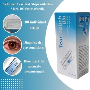 KASHSURG Schirmer Tear Test Strips with Blue Mark 100 Strips (Sterile)_Pack of 5