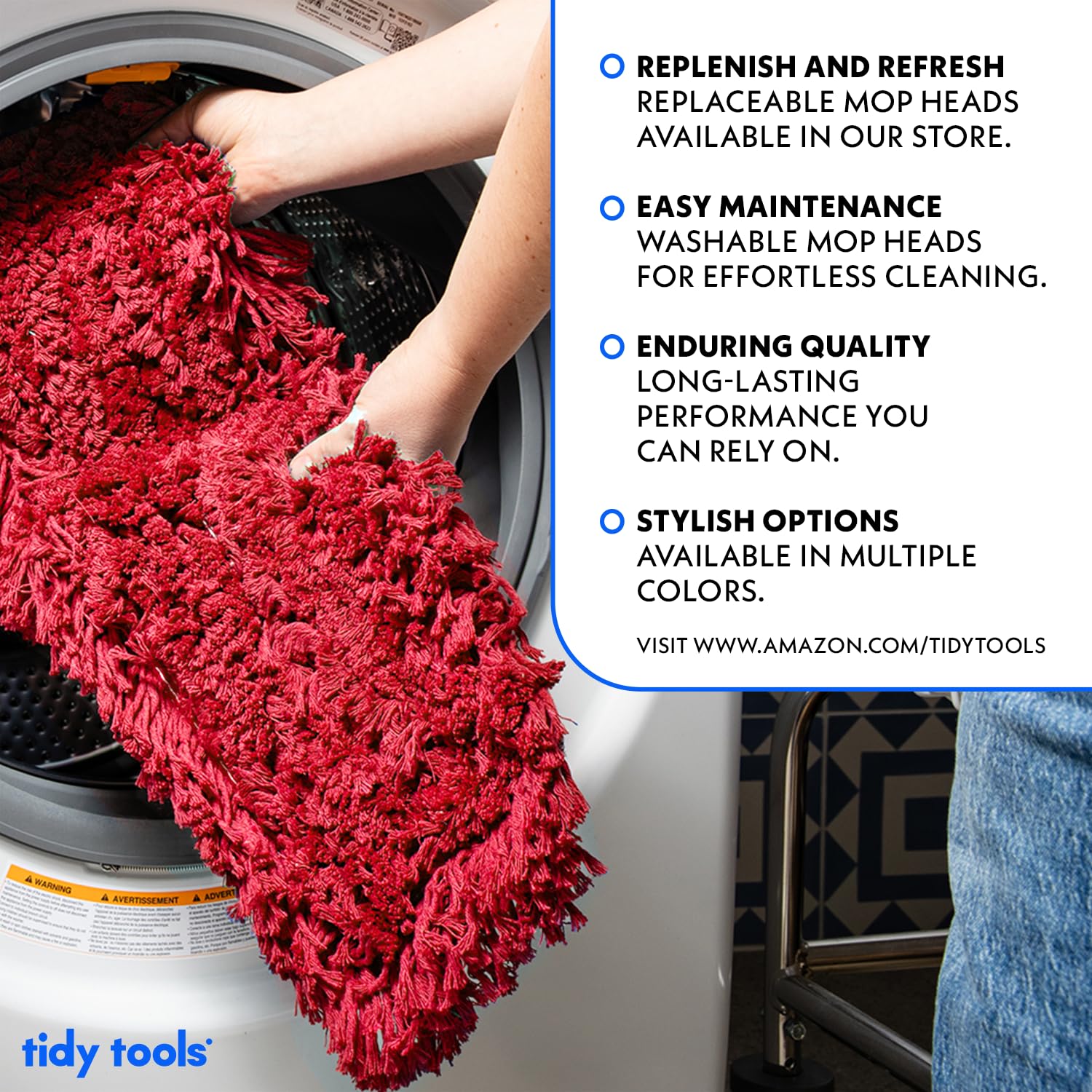 24 Inch Red Dust Mop with Metal Handle and 24 Inch Dust Mop Refill Bundle - 1 Mop Sets and 4 Refills