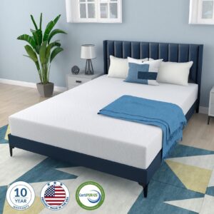 MLILY Twin Mattress 8 Inch Memory Foam Mattress, Green Tea Queen Size Mattress in A Box, Medium Firm Mattress Twin for Pressure Relieving, CertiPUR-US Certified