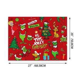 12 Sheets Christmas Grich Wrapping Paper,Funny Cartoon Character Pattern Wrapping Paper For Christmas Party Birthday Party DIY Gift Packing, 20 x 27 Inch