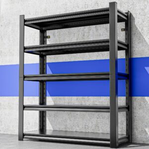 garage shelving,thickened 72"*35.4"*15.7"garage storage shelves heavy duty shelving units and storage,adjustable 5 tier metal shelving storage for garage rack shelf industrial shelving for basement