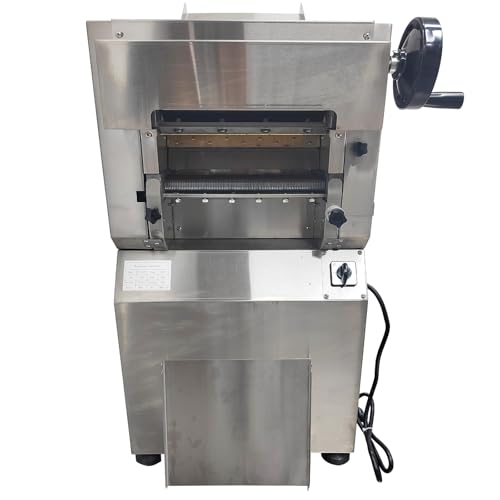 INTSUPERMAI Electric Dough Roller Sheet Maker for Noodles Commercial Pasta Maker Noodle Machine Noodle Pressing Machine for Dumplings Noodles 110V 1.5KW 35KG/H with 3mm Cutter